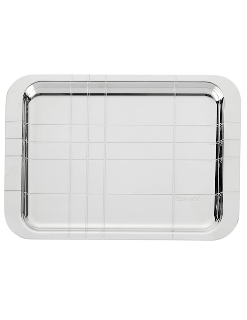 Bandeja decorativa Christofle Graphik de metal 1