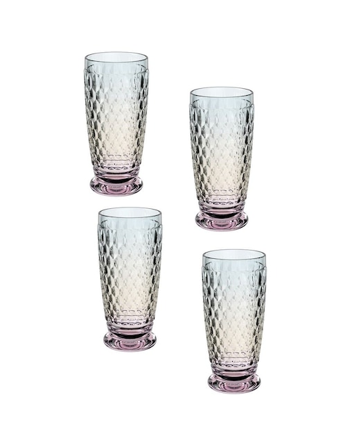 Set de vasos Highball Villeroy & Toch Boston de vidrio con 4 piezas 1