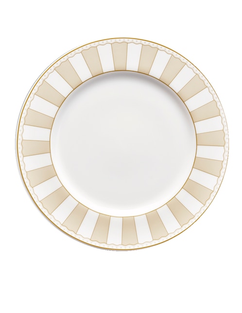 Plato trinche Noritake Carnivale Champagne de porcelana 1